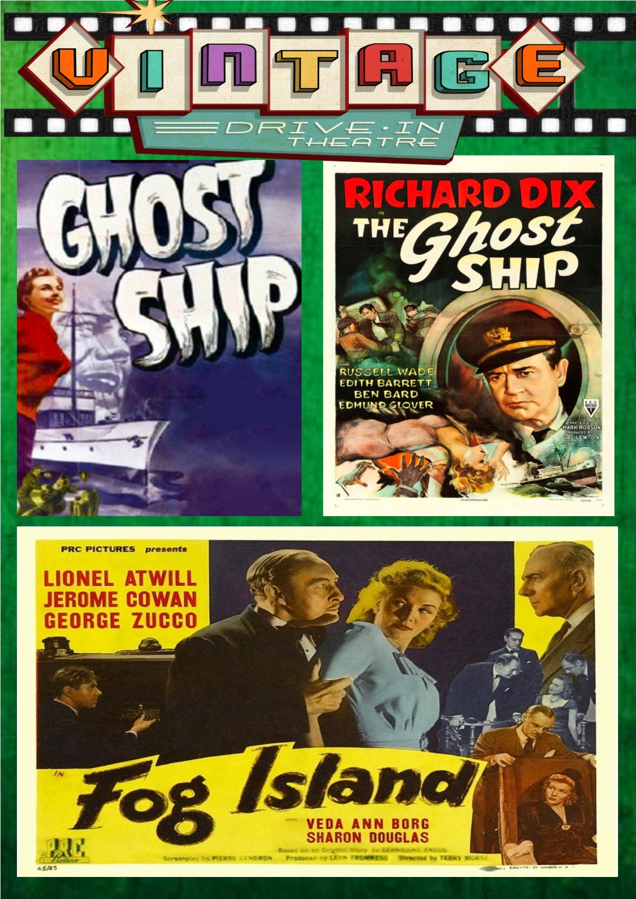 Ghost Ship 1943 + Ghost Ship 1952 + Fog Island DVD – The Old Movie Shop